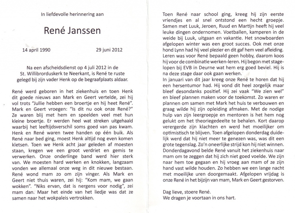 René Janssen 1990-2012 - de ziel van Neerkant